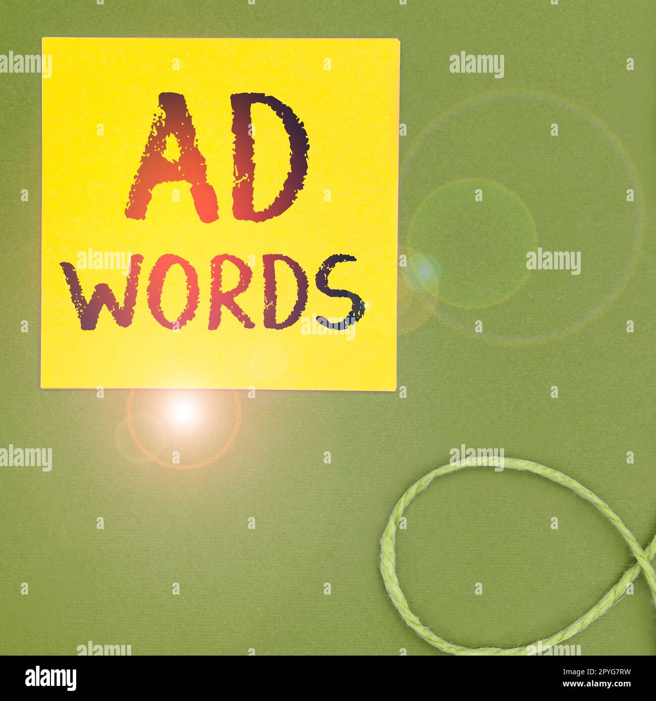 Writing displaying text Ad Words. Word Written on oversee and control ...