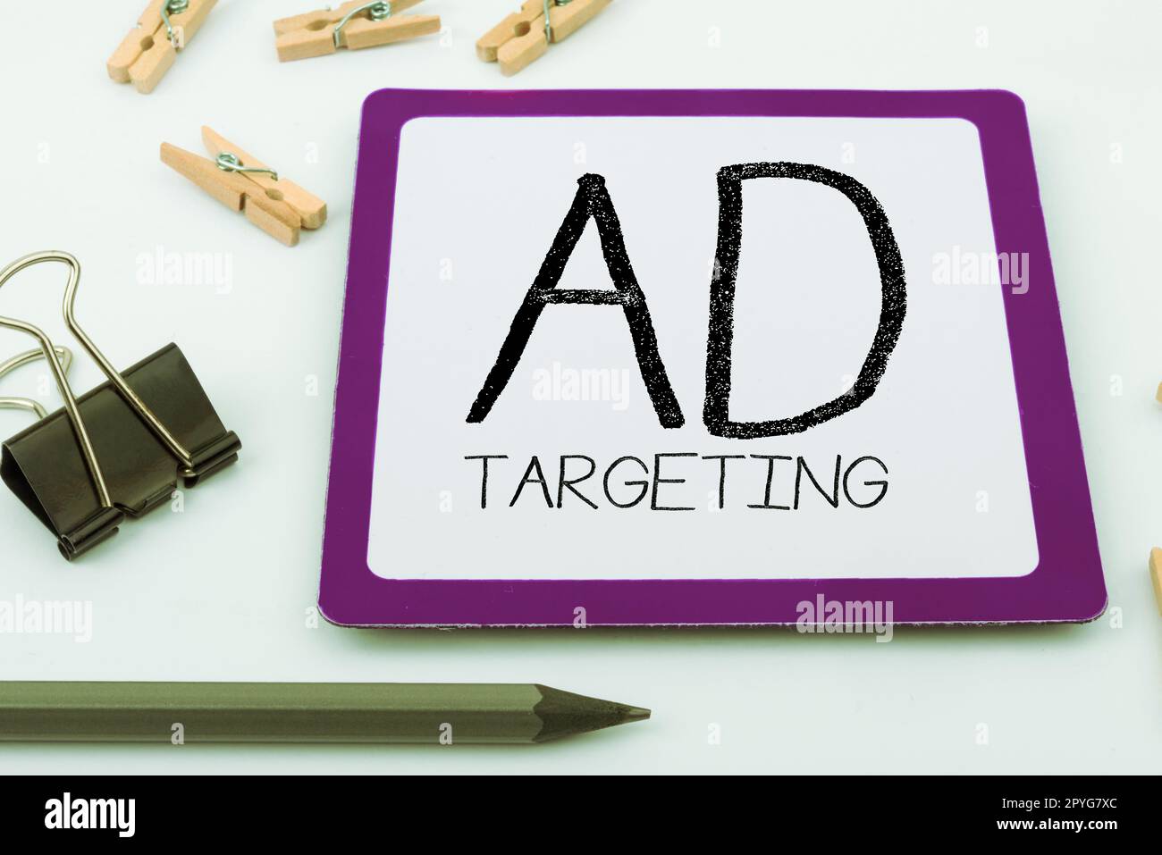 Inspiration showing sign Ad Targeting. Word Written on target the most ...