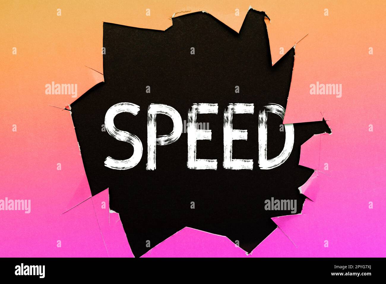 Text sign showing Speed. Business showcase rate at which someone or ...