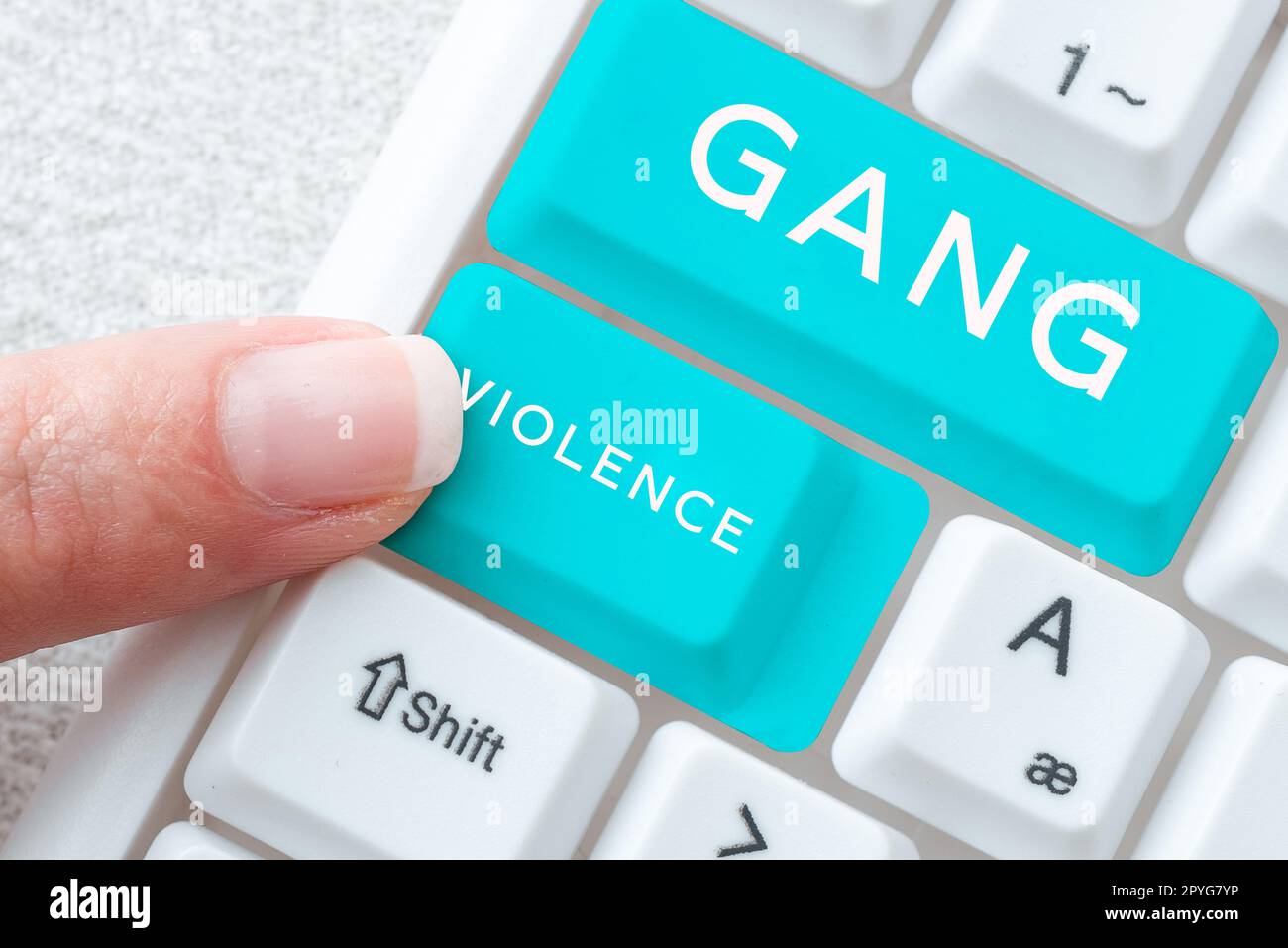 Conceptual display Gang Violence. Word Written on infringement of the ...