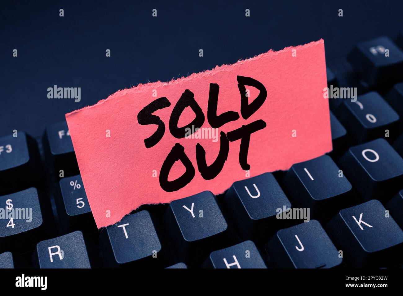 Conceptual display Sold Out. Word for Not available anymore outside the ...