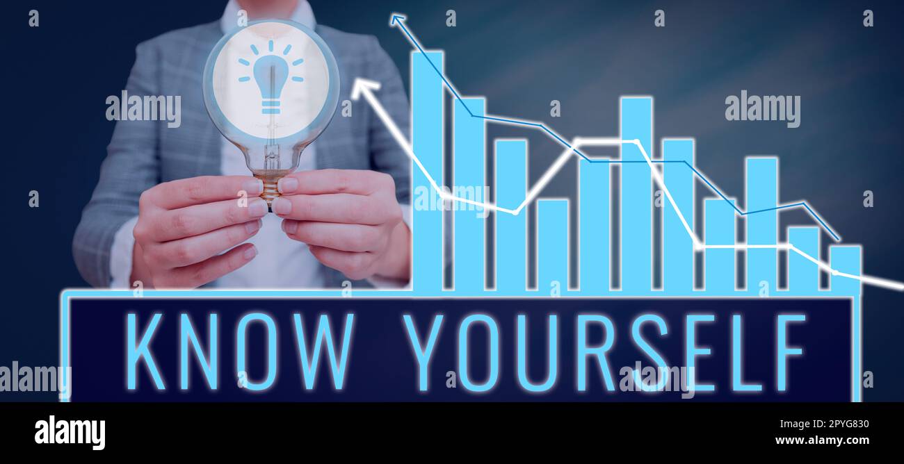 Inspiration showing sign Know Yourself. Business showcase Find You ... Inspiration showing sign Know Yourself. Business showcase Find You ...