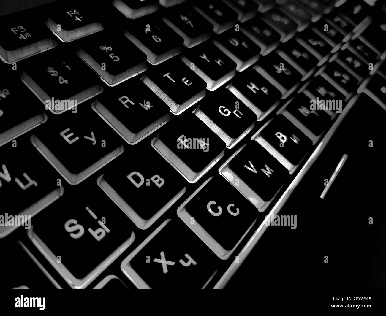 Black keyboard typing Black and White Stock Photos & Images - Alamy