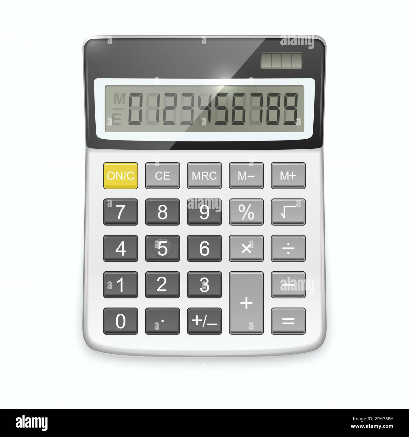 Realistic calculator isolated on white background. Vector EPS10 ...