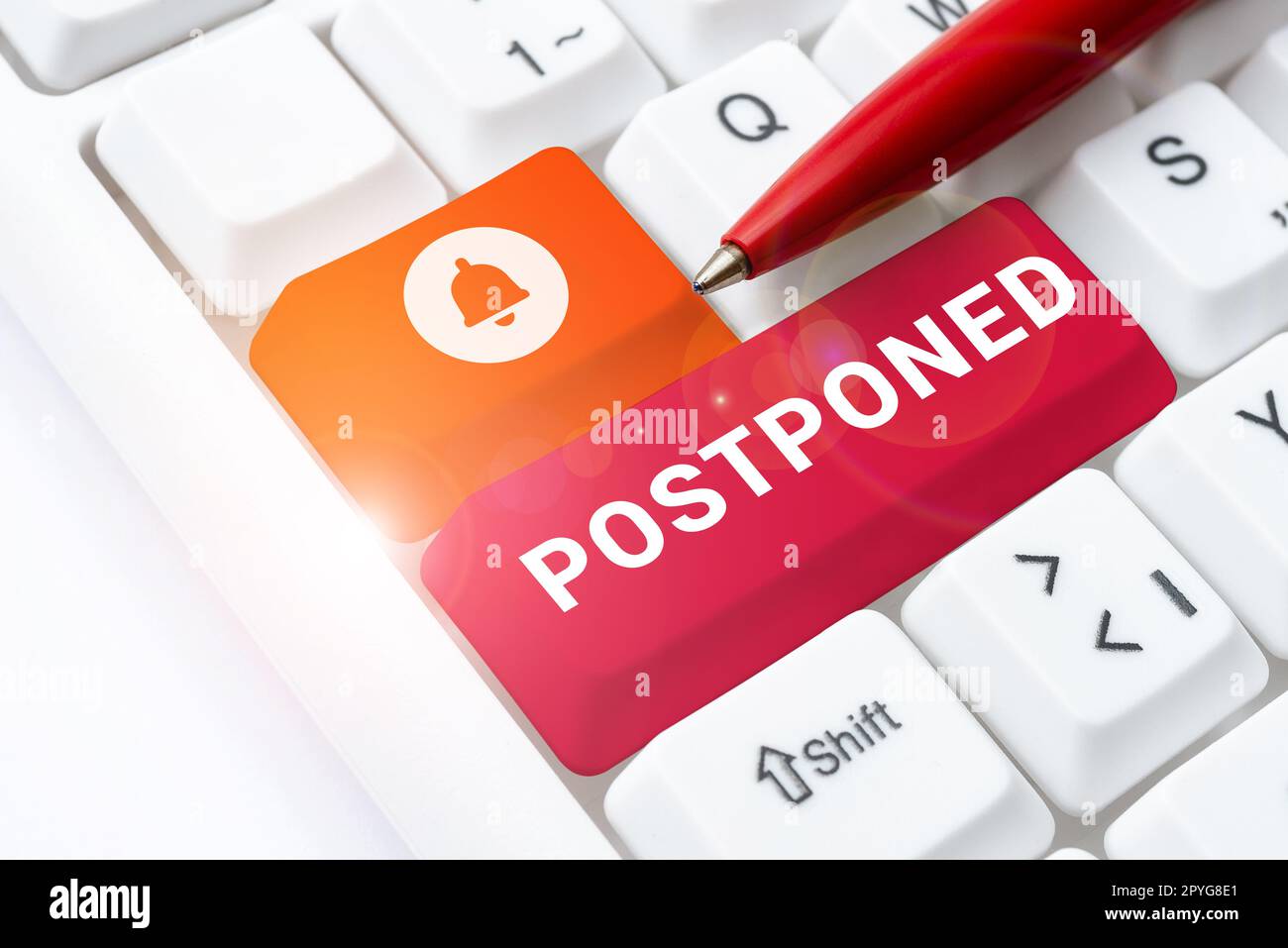 Writing displaying text Postponed. Business idea to place later in ...