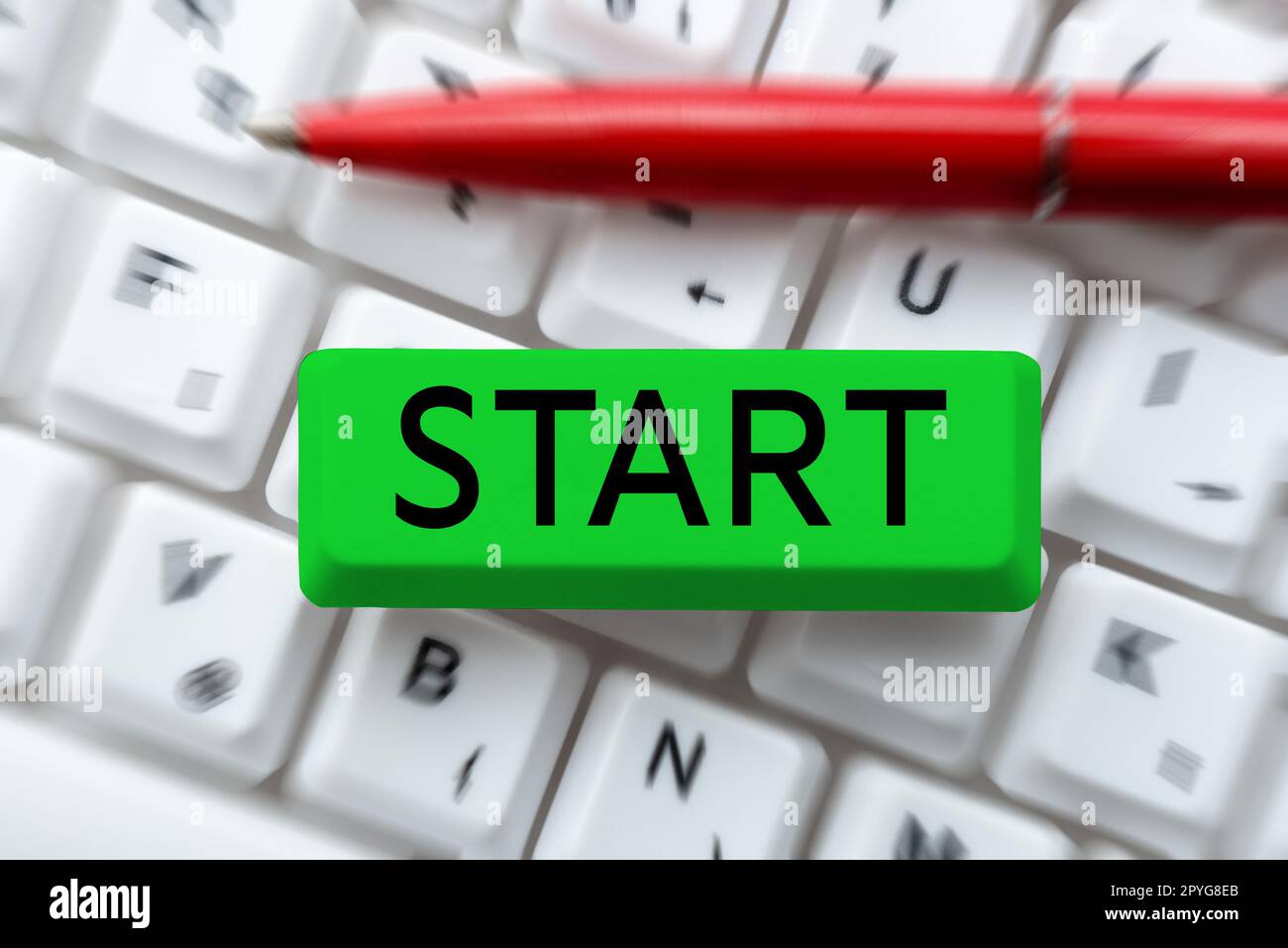 Hand writing sign Start. Business overview begin or be reckoned from ...