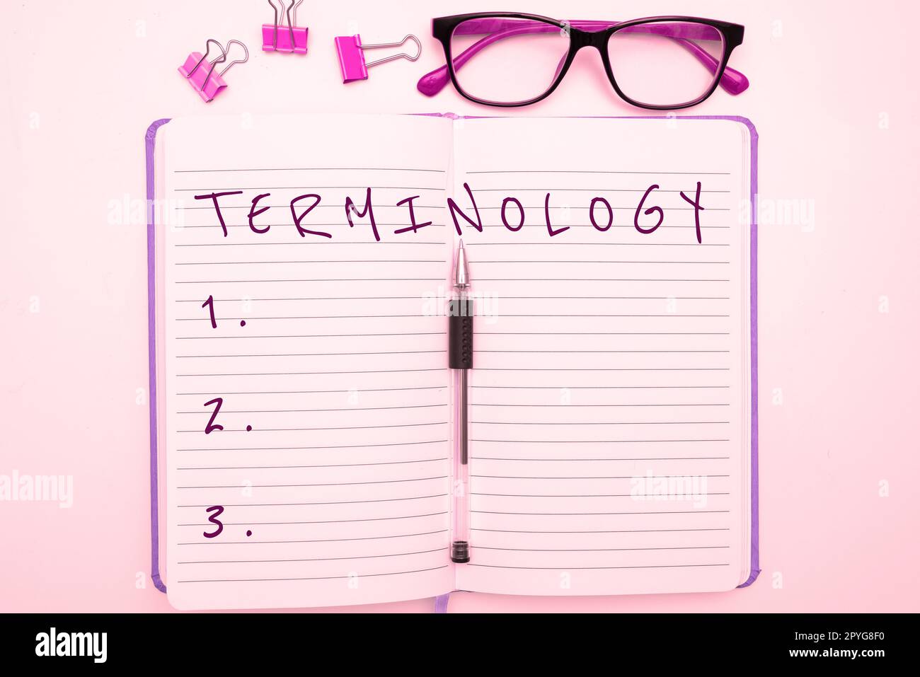 Sign displaying Terminology. Business concept Terms used with ...