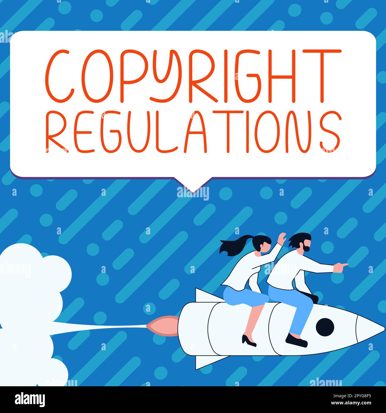 Hand writing sign Copyright Regulations. Word for body of law that ...