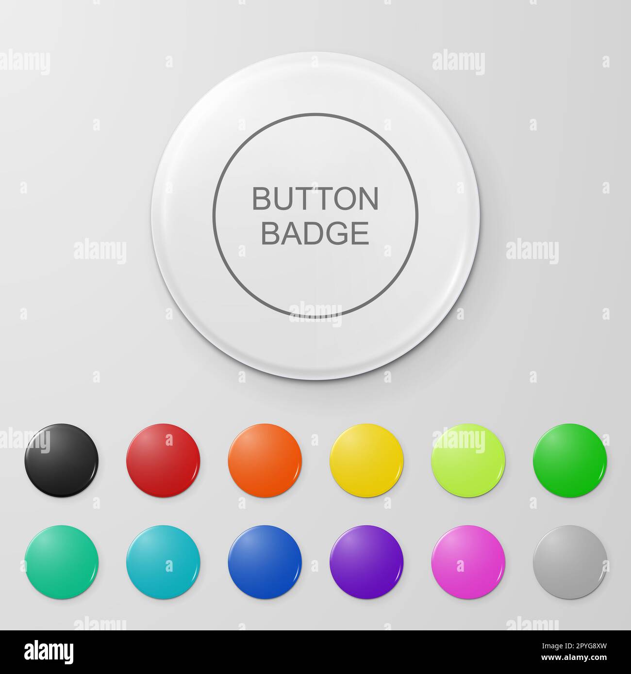 Blank button badge set, design template. Vector EPS10 illustration ...