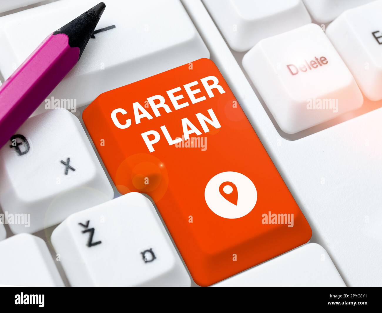 Conceptual caption Career Plan. Word for ongoing process where you ...