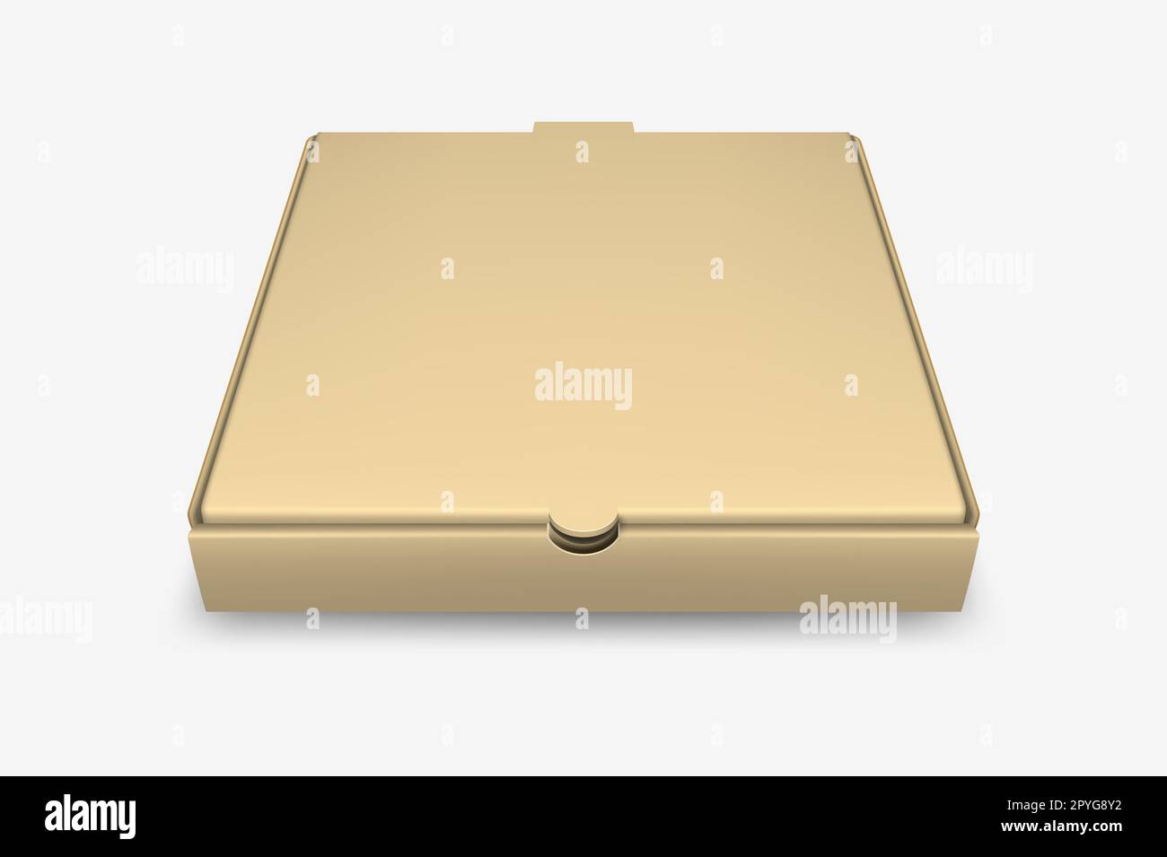 Pizza box template isolated on white background. Vector EPS10 ...