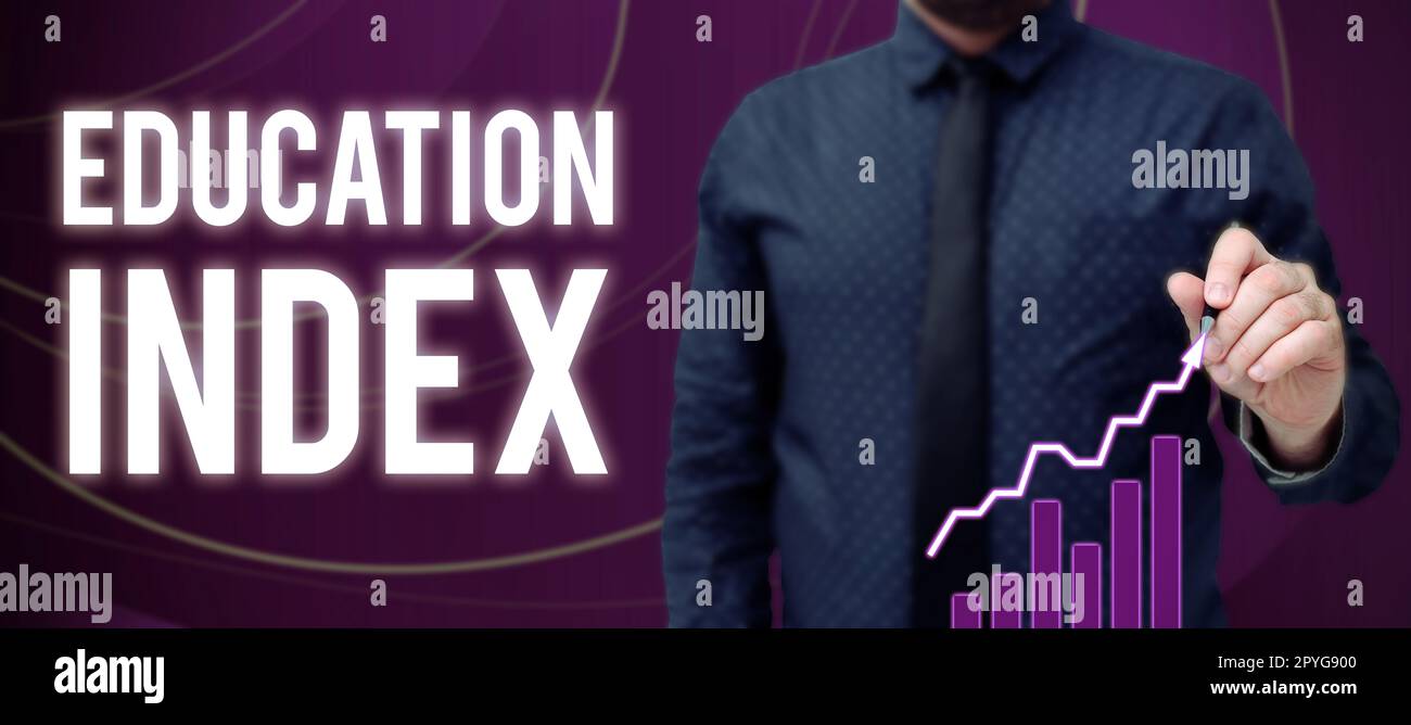Conceptual display Education Index. Business approach aiming to meet ...