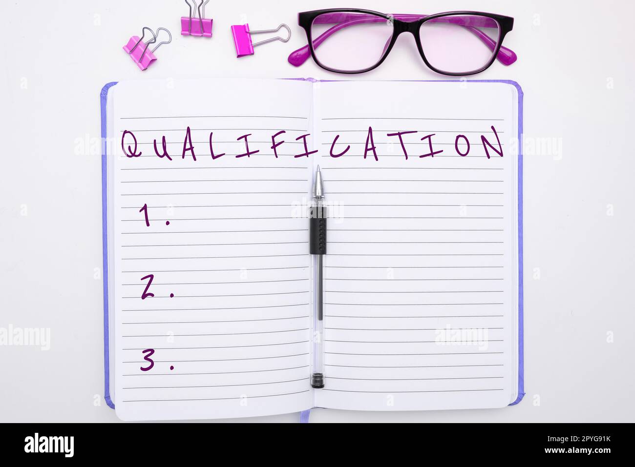 Conceptual caption Qualification. Business approach Officially ...