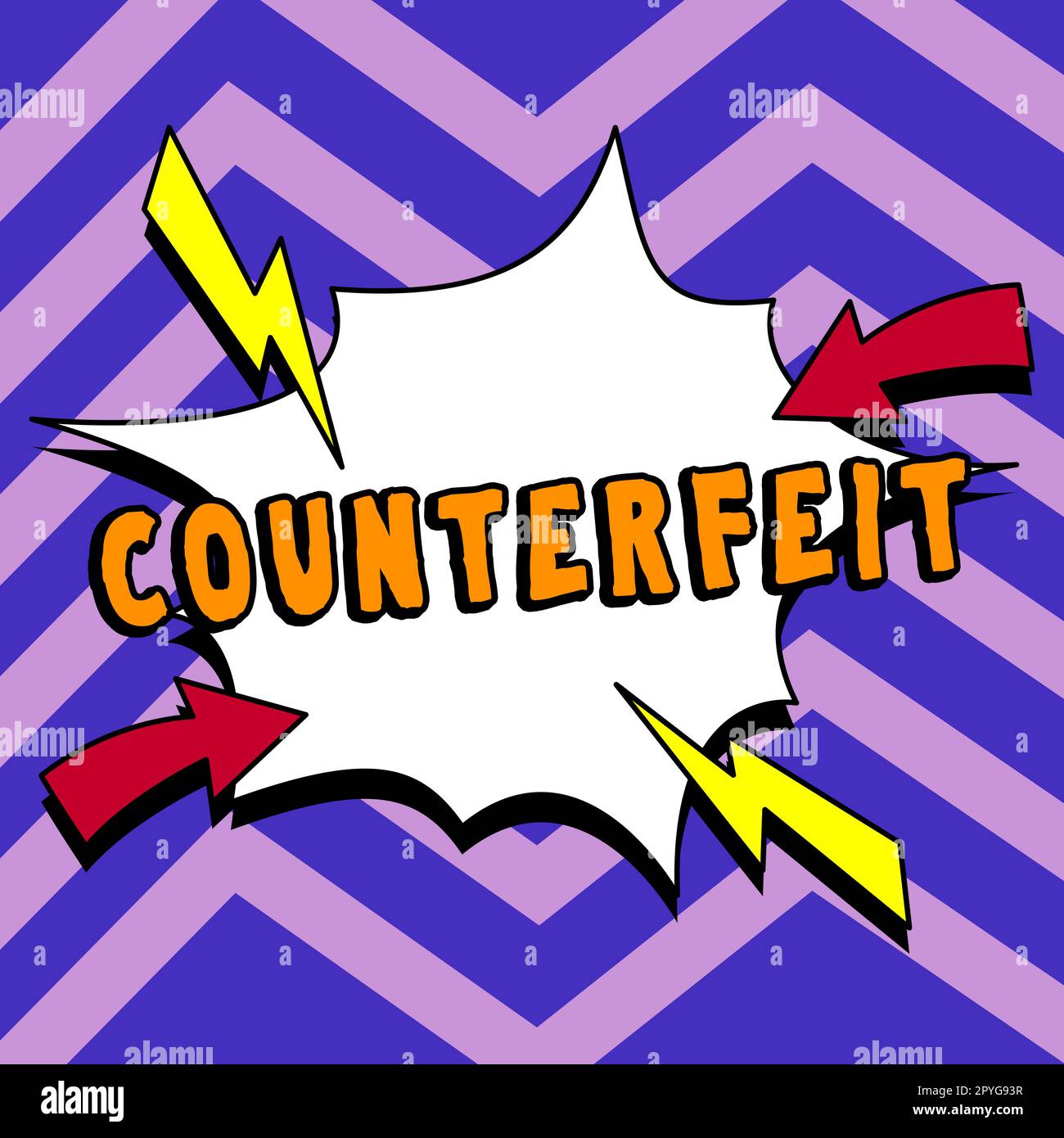 Hand writing sign Counterfeit. Concept meaning made in imitation of ...