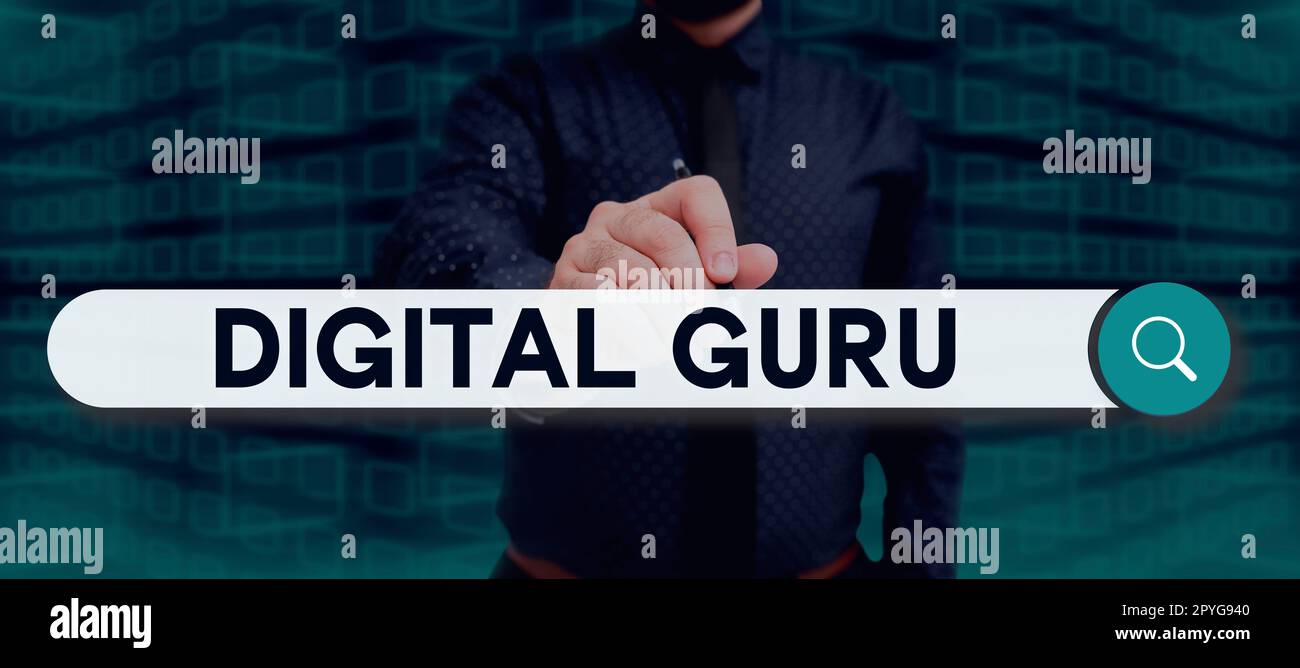 Writing displaying text Digital Guru. Business approach teacher and ...
