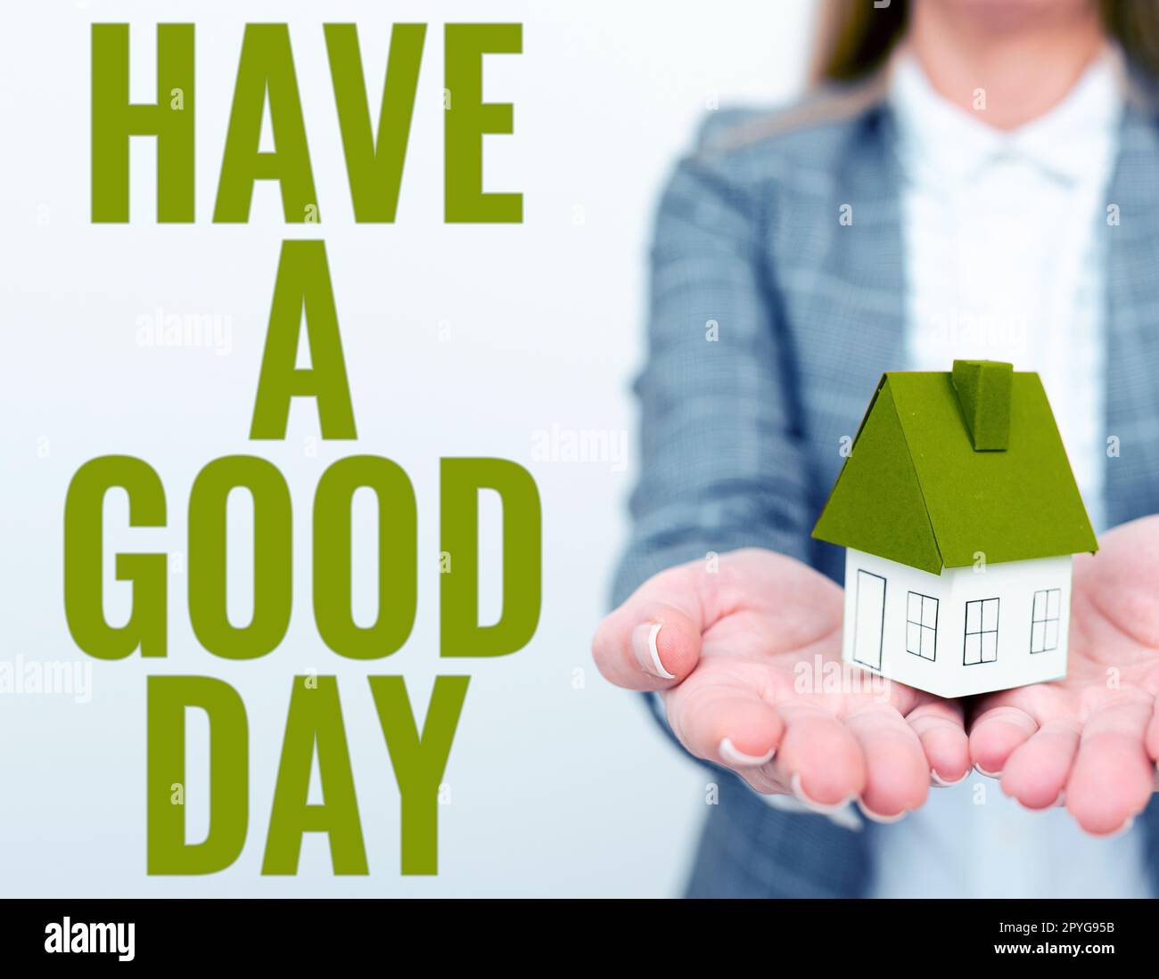 Writing displaying text Have A Good Day. Business approach Nice gesture ...