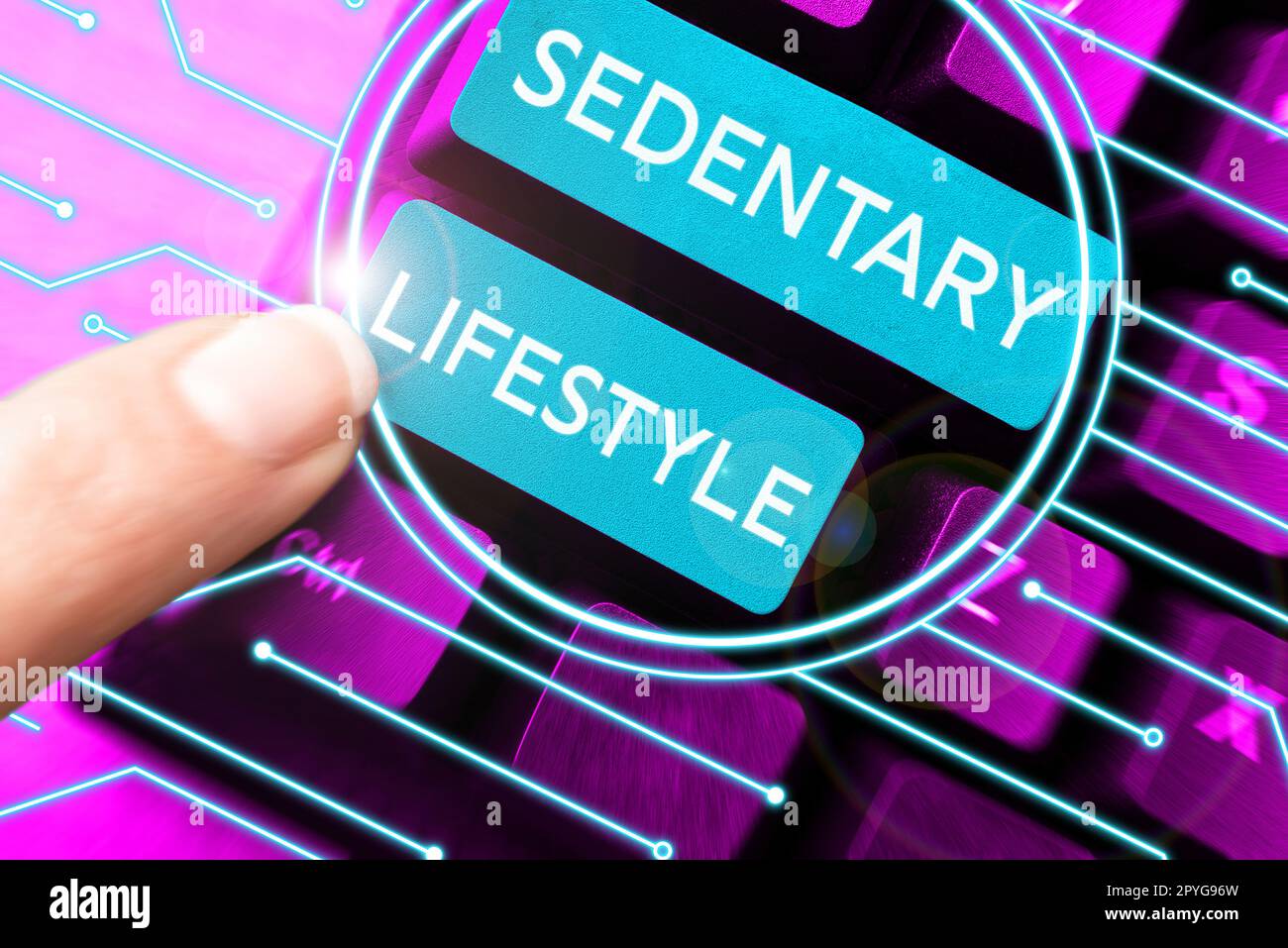 Handwriting text Sedentary Lifestyle. Internet Concept ways and means ...