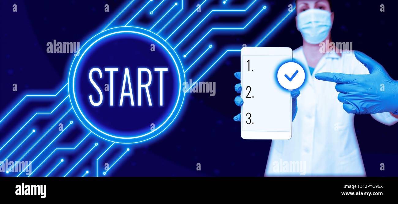 Conceptual display Start. Business approach begin or be reckoned from ...