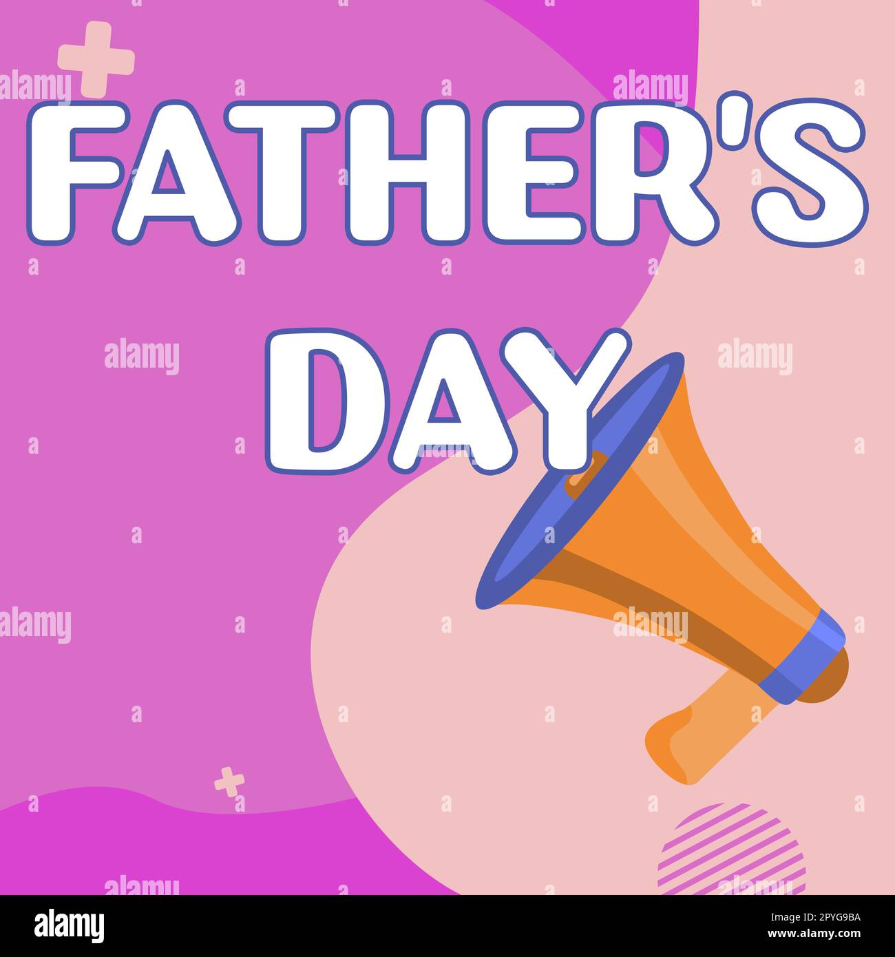 Text caption presenting Father's Day. Internet Concept day of year ...