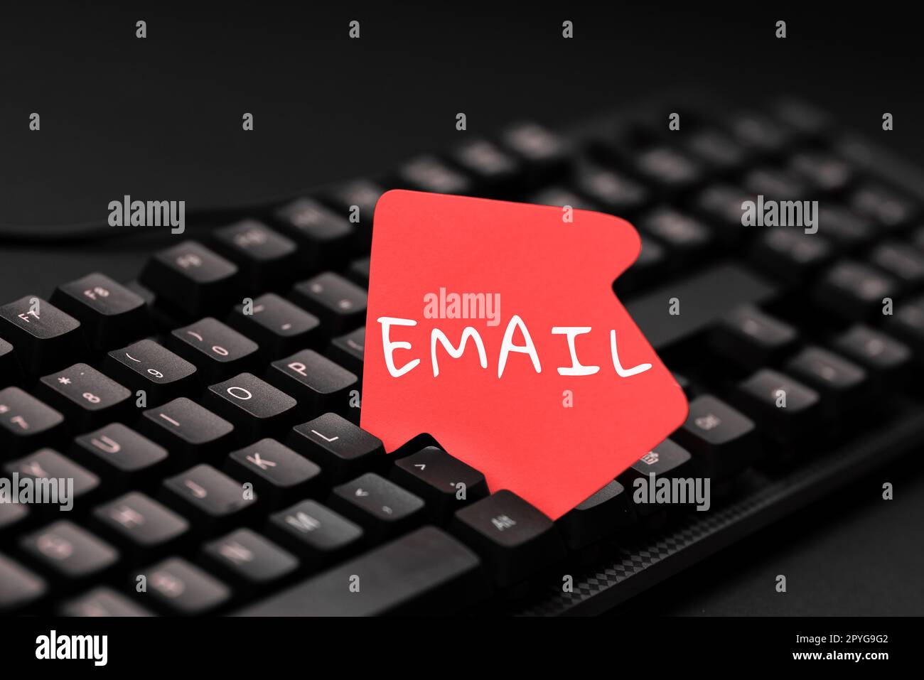 Text caption presenting Email. Word Written on Sending a commercial ...