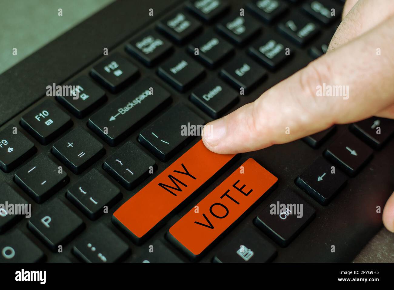 Inspiration showing sign My Vote. Business concept the act of showing ...