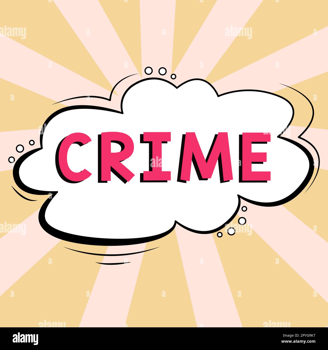 Sign displaying Crime. Internet Concept Federal Offense actions Illegal ...