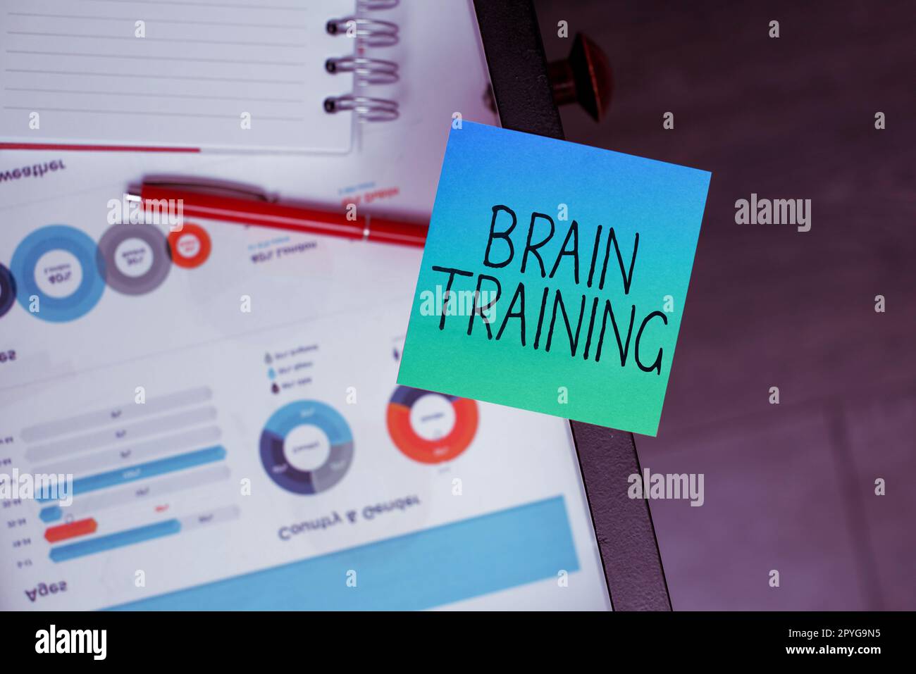 Handwriting text Brain Training. Business idea mental activities to ...