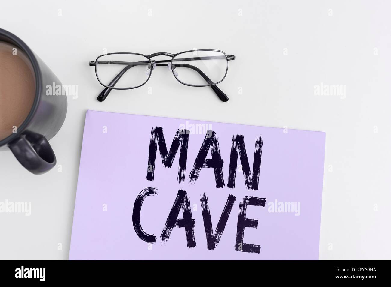 Handwriting text Man Cave. Business approach a room, space or area of a ...