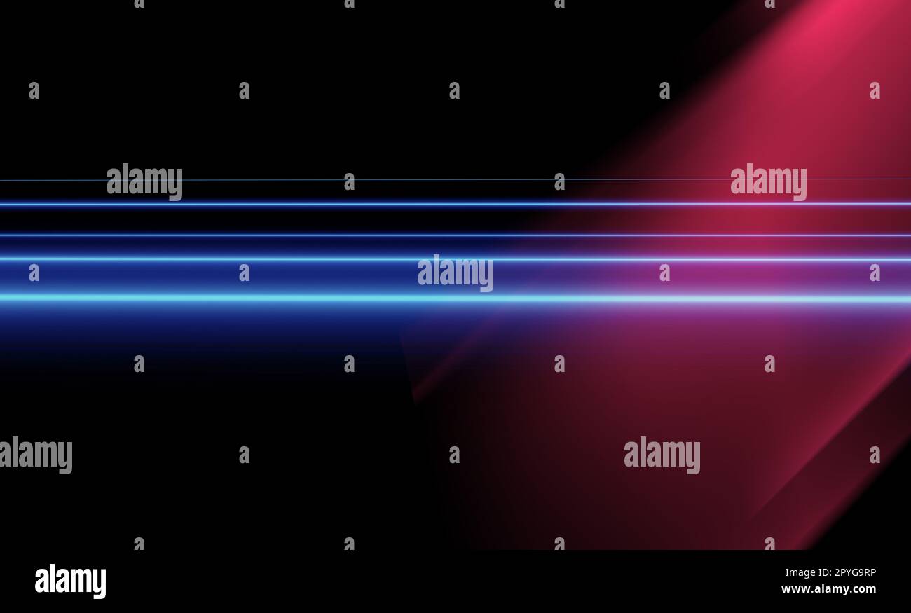 Abstract design with neon light in blue theme background, 3d ...