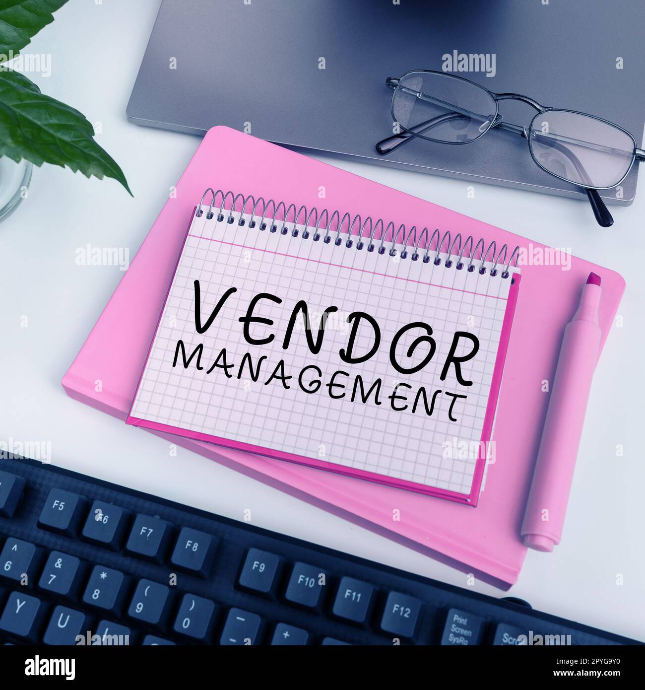 Inspiration showing sign Vendor Management. Word Written on activities ...