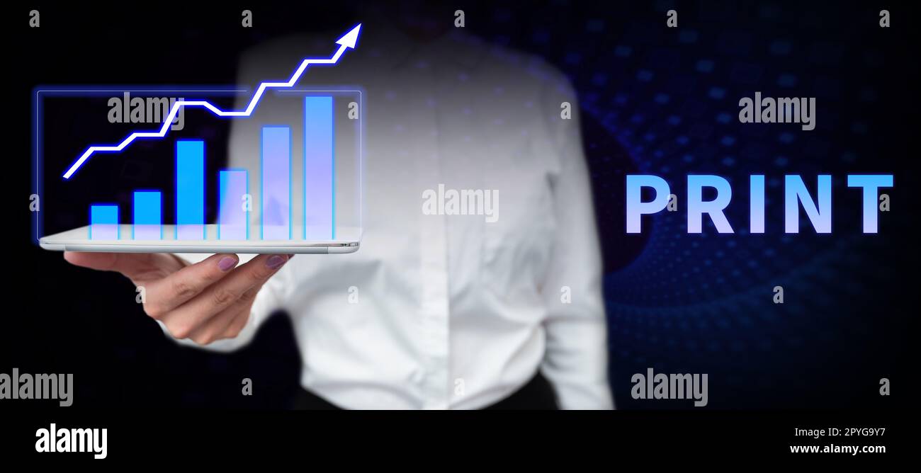 Inspiration showing sign Print. Conceptual photo involving transfer of ...