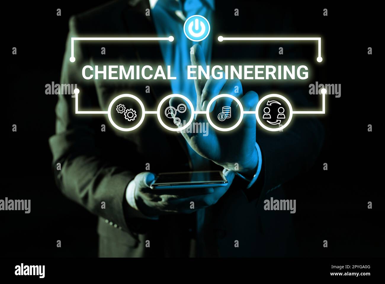 Sign displaying Chemical Engineering. Word for developing things ...