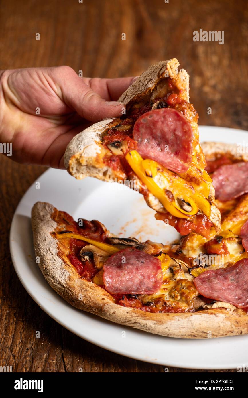 Pizza slice dripping hi-res stock photography and images - Alamy