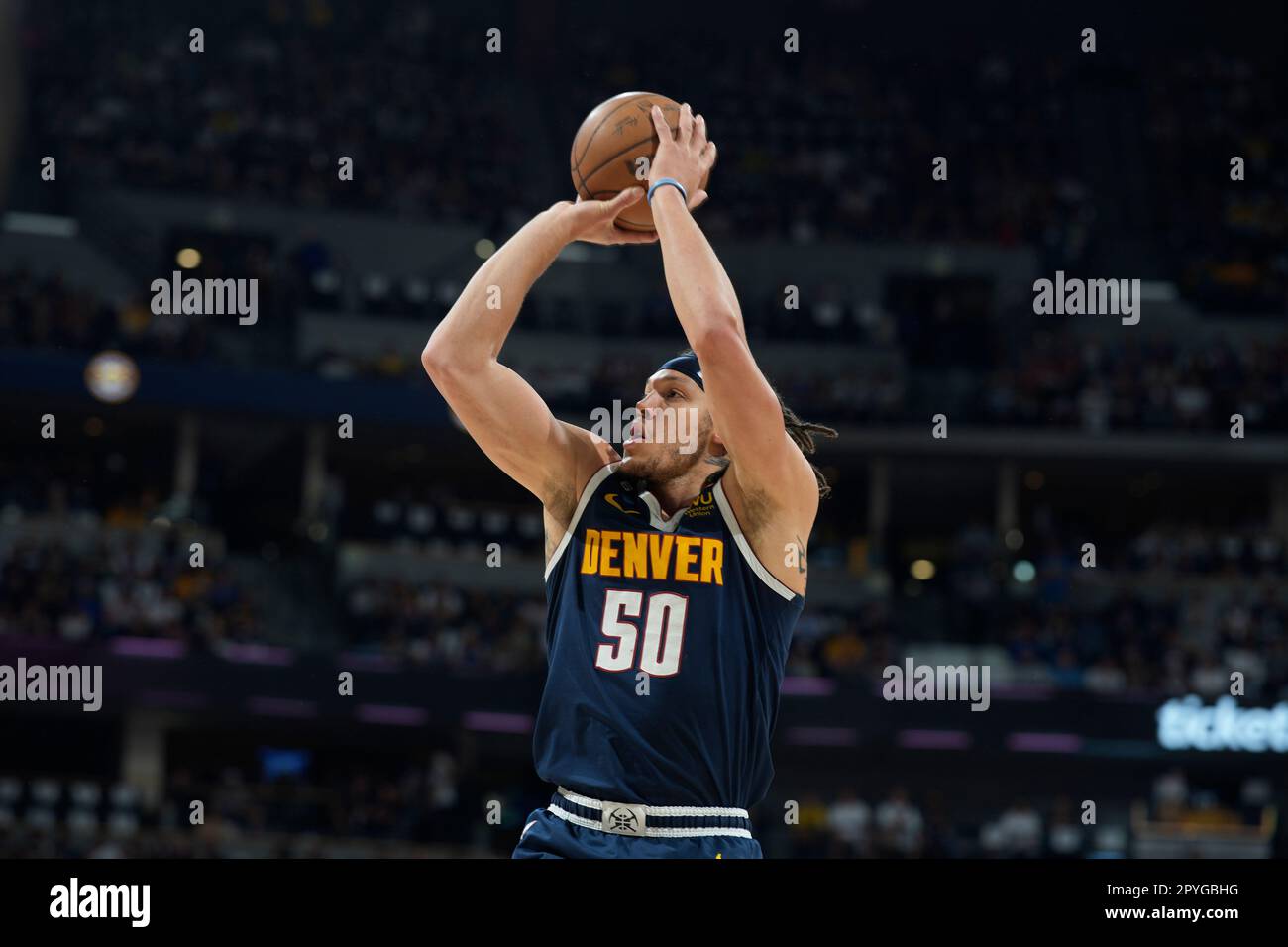 Denver Nuggets forward Aaron Gordon (50) in the first half of Game 2 of an NBA second-round ...