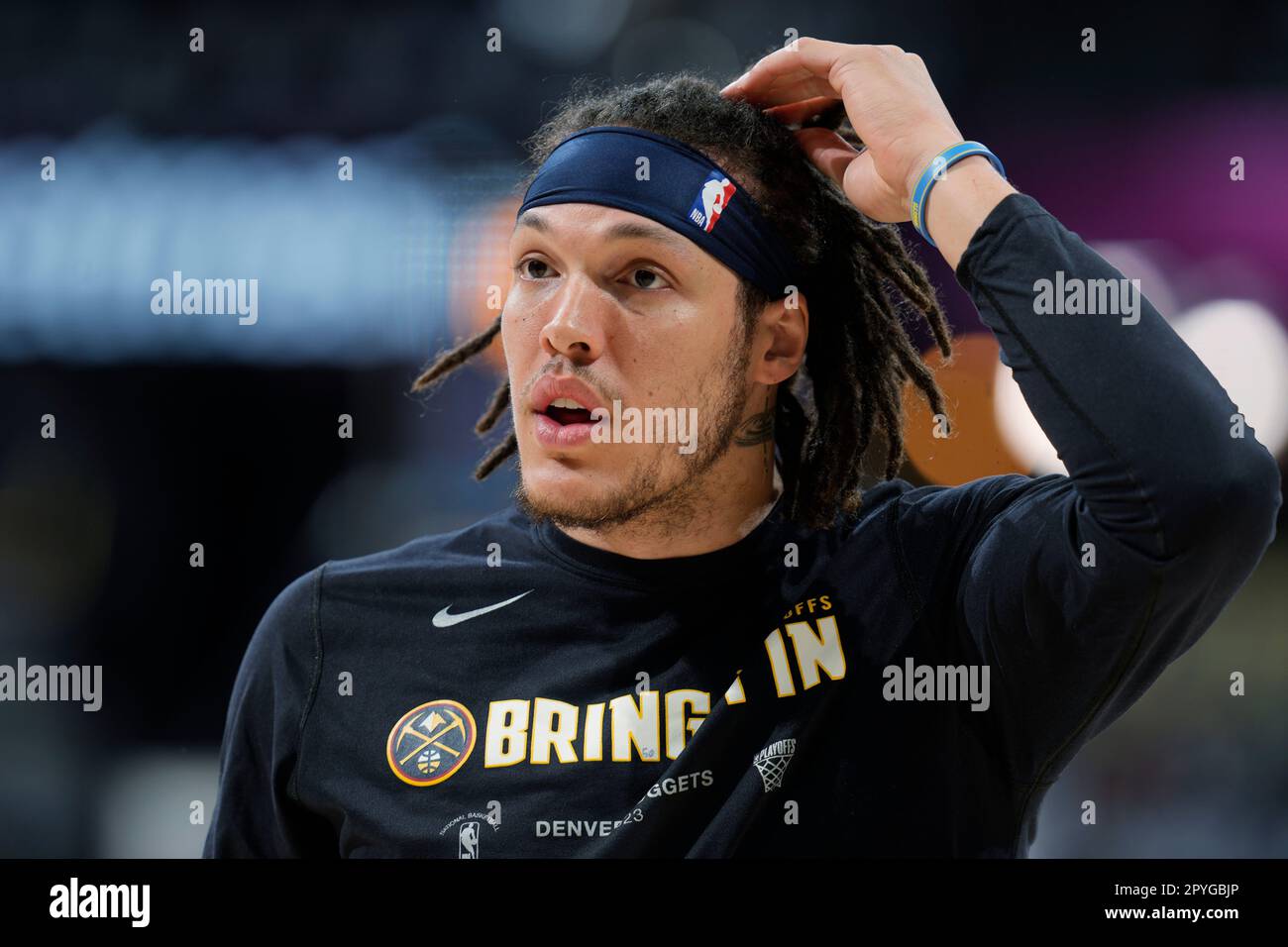 Denver Nuggets forward Aaron Gordon (50) in the first half of Game 2 of ...