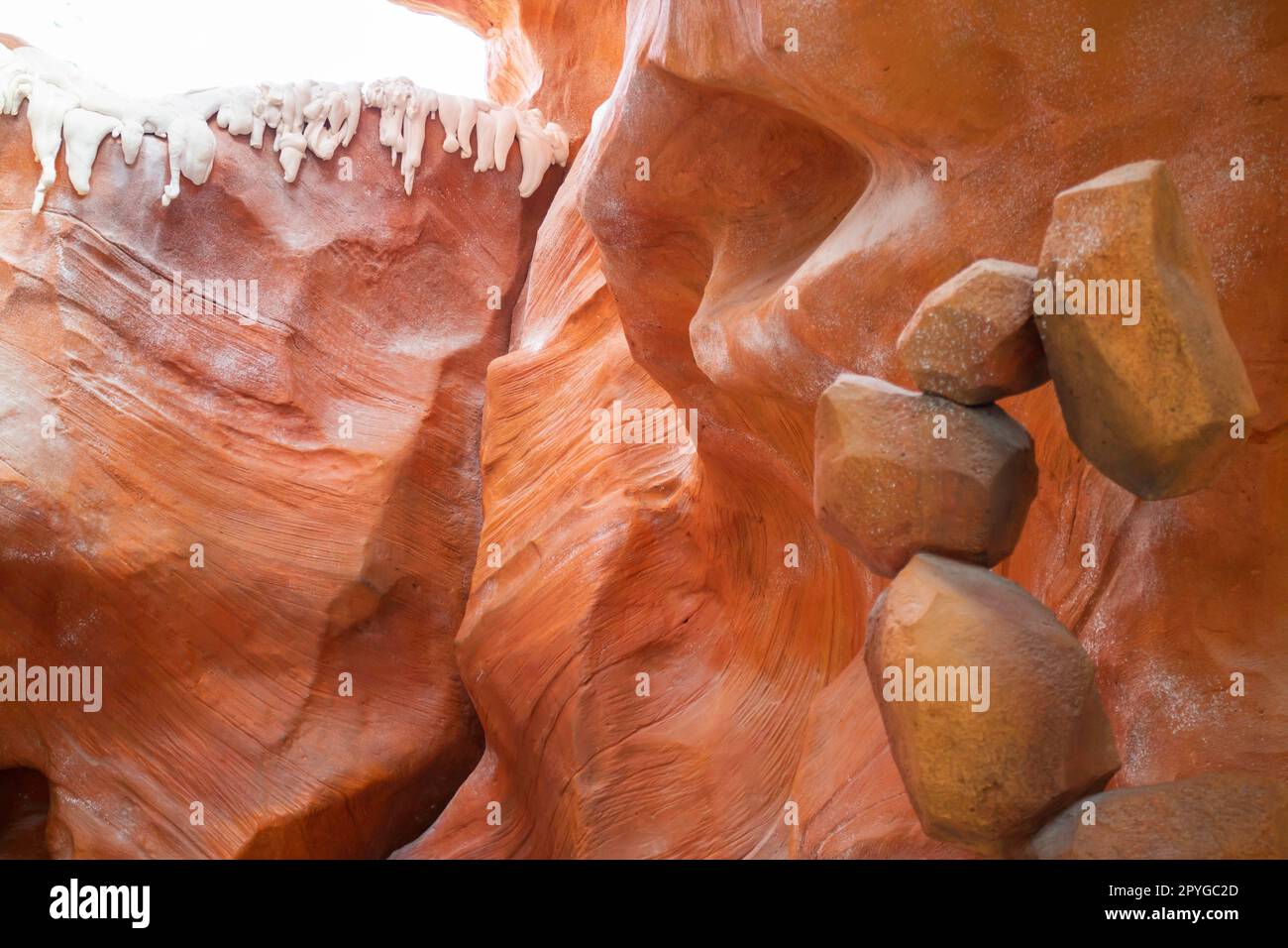 Brown sand-colored stone tiles on the wall Stock Photo - Alamy