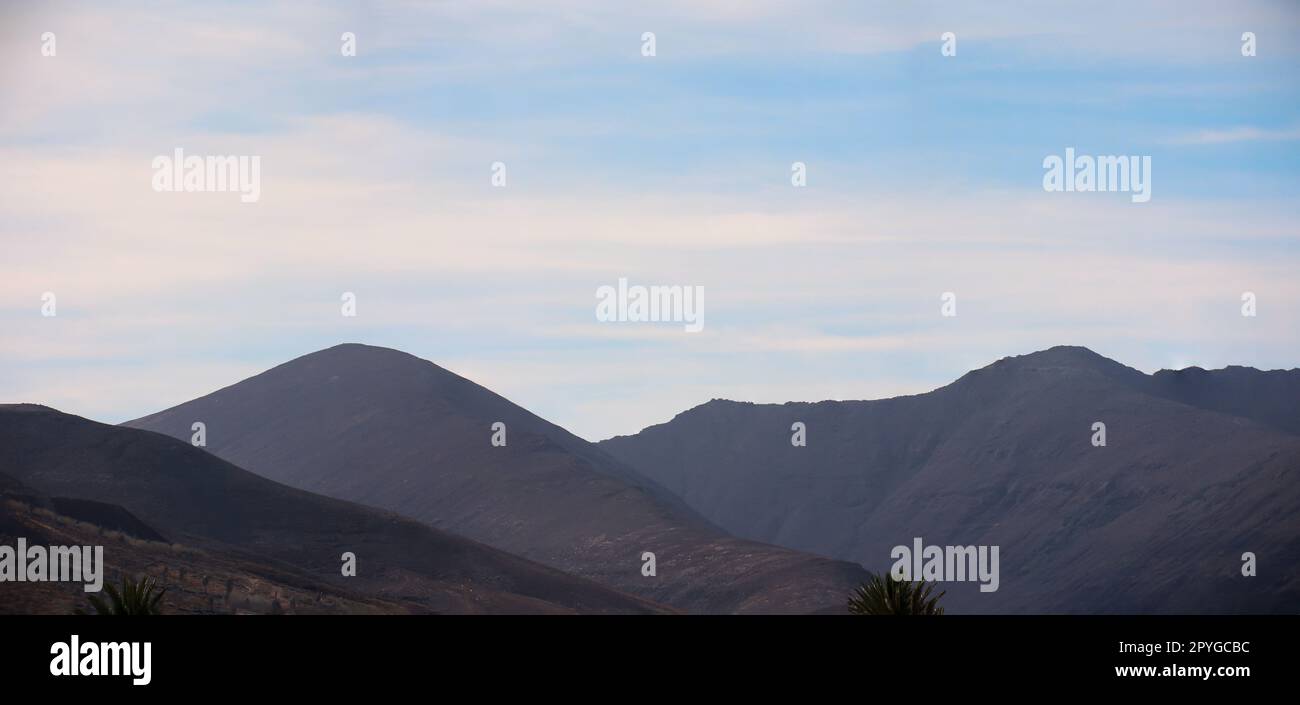 Many hills, mountains. A landscape shaped by volcanoes Stock Photo - Alamy