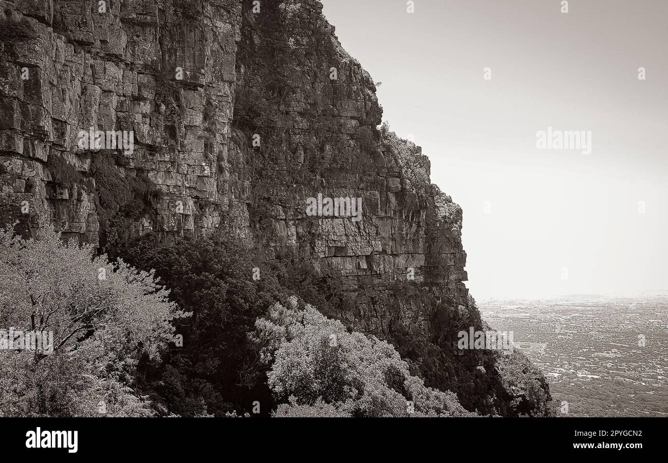 Cliffs and rocks Table Mountain National Park Cape Town, Africa Stock ...