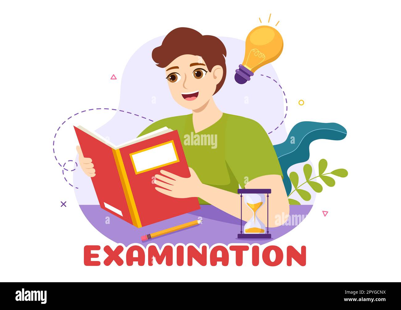 Examination Paper Illustration with Online Exam, Form, Papers Answers ...