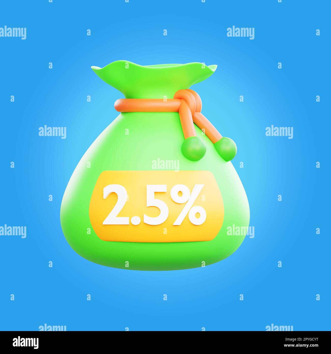 3d rendering of zakat icon ramadan Stock Photo - Alamy