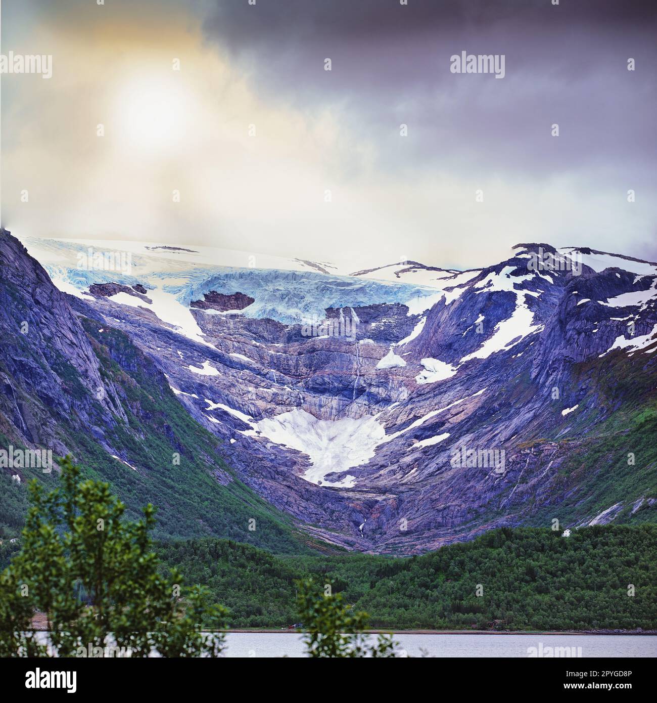 Svartisen ice cap in northern Norway Stock Photo - Alamy