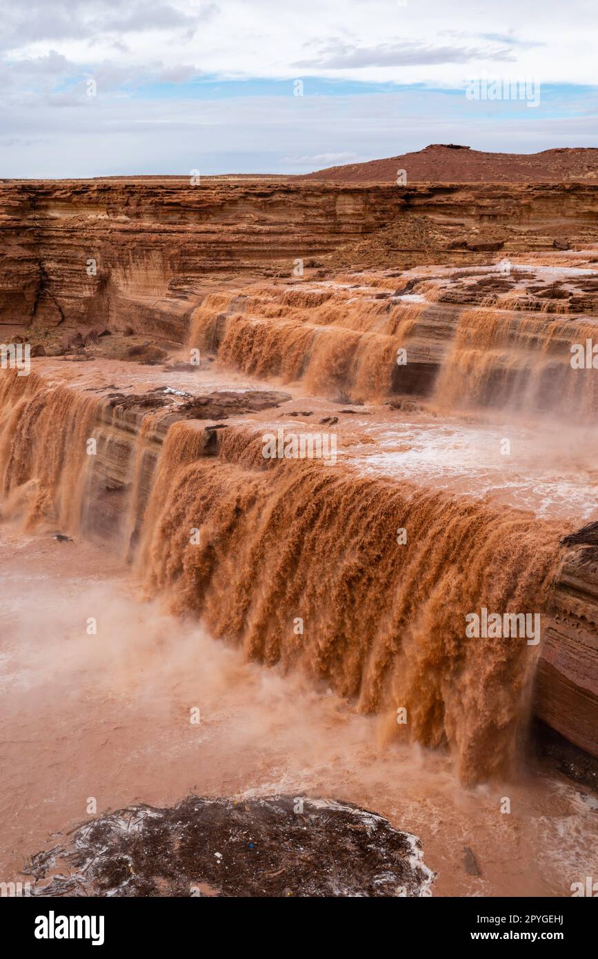 Grand Falls of the Little Colorado River during spring high flow ...