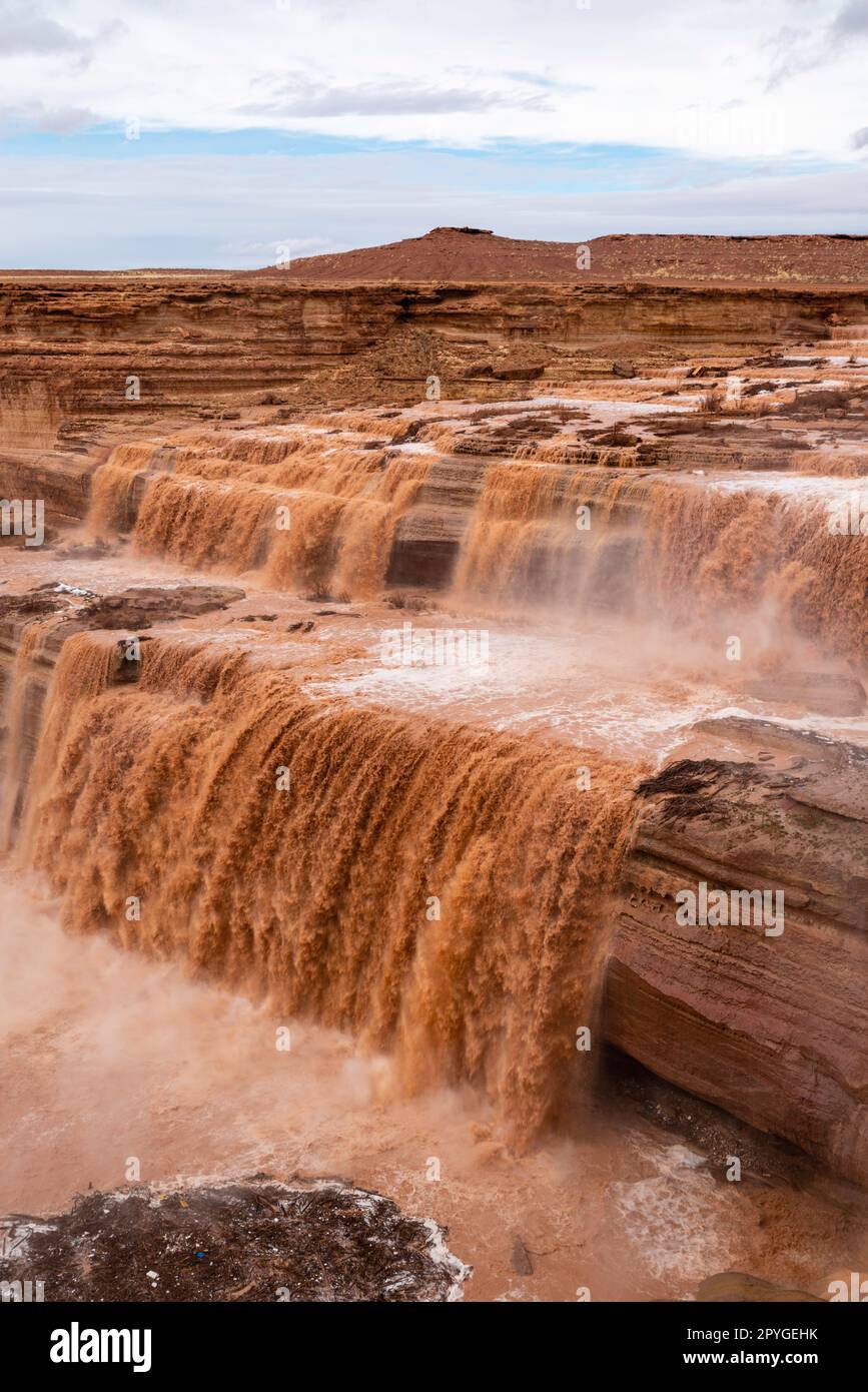 Grand Falls of the Little Colorado River during spring high flow ...