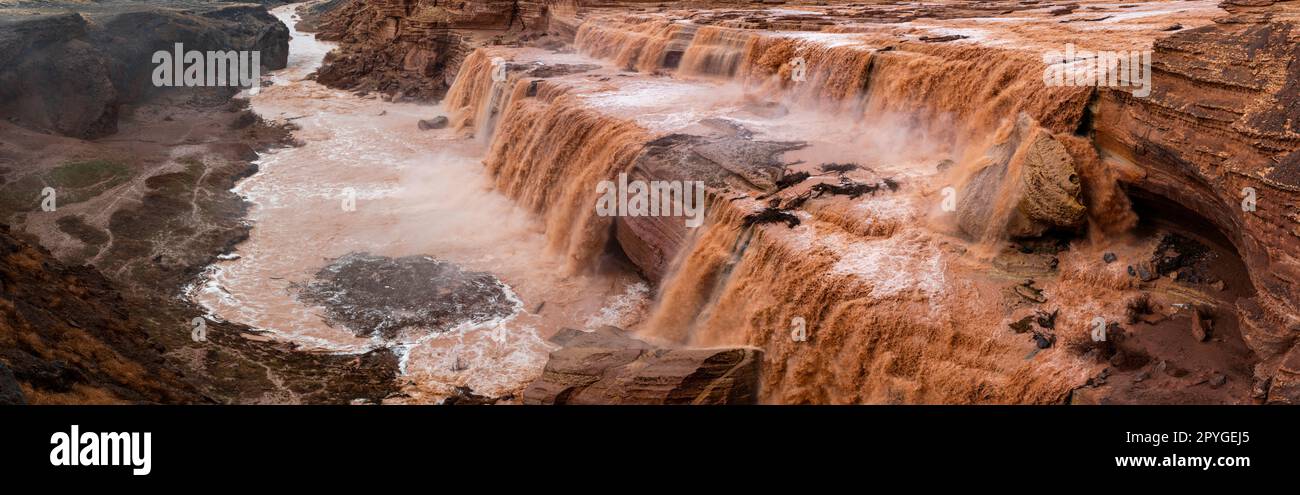 Grand Falls of the Little Colorado River during spring high flow ...