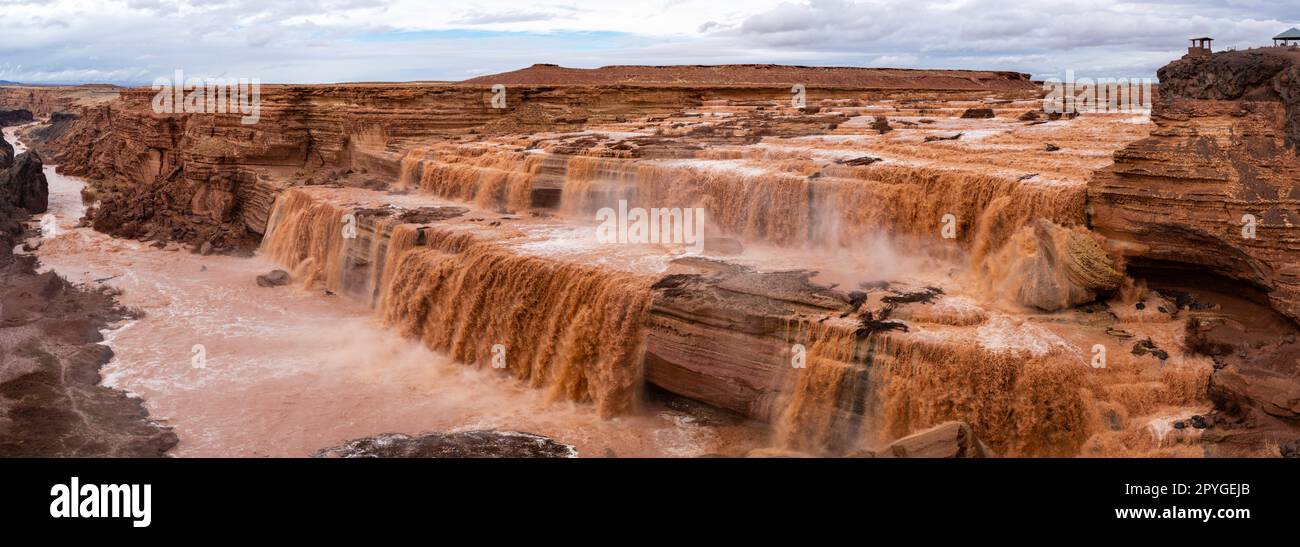 Grand Falls of the Little Colorado River during spring high flow ...