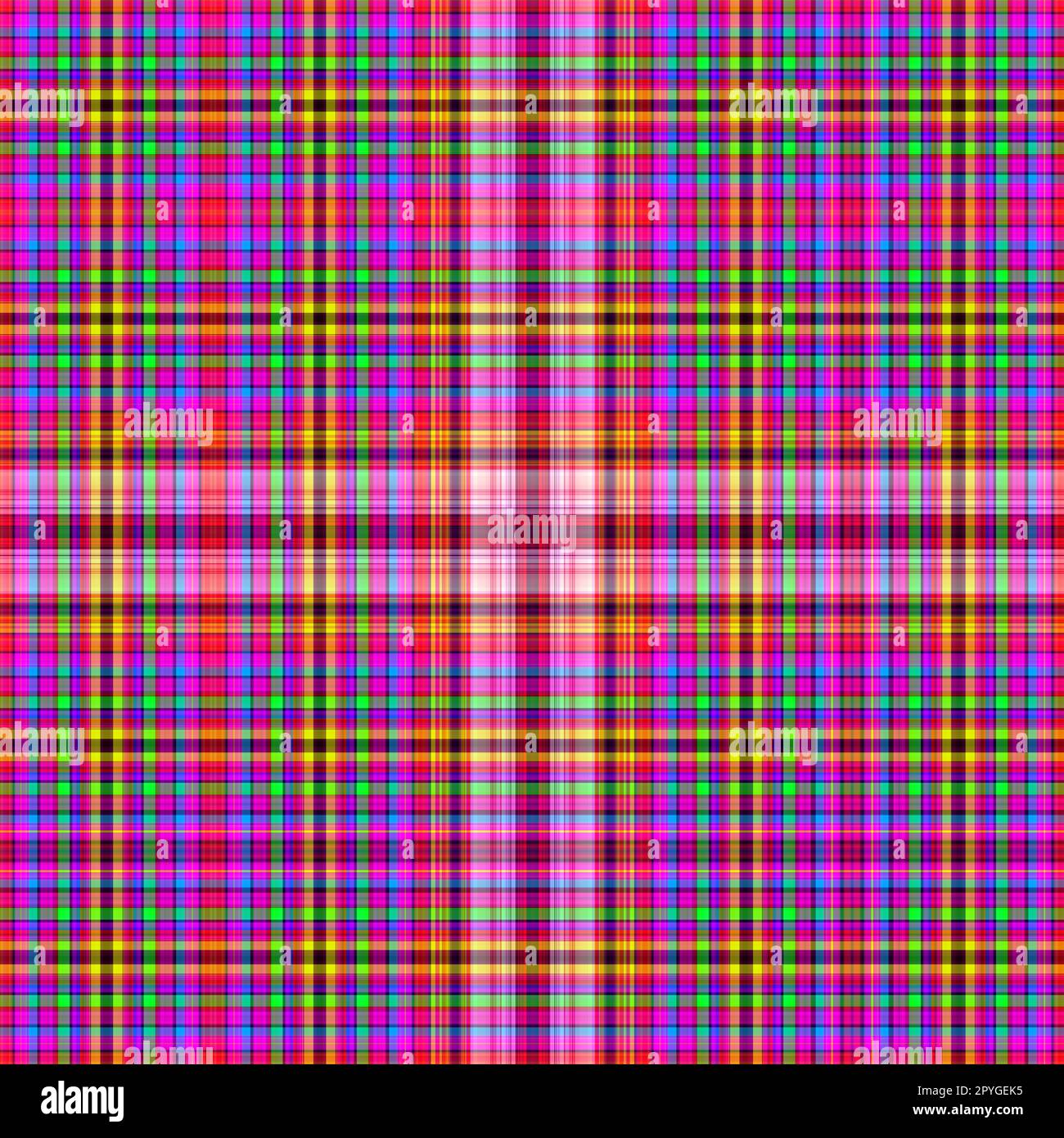 Vintage tartan pattern in vaporwave colorful style. Vintage 80s plaid ...