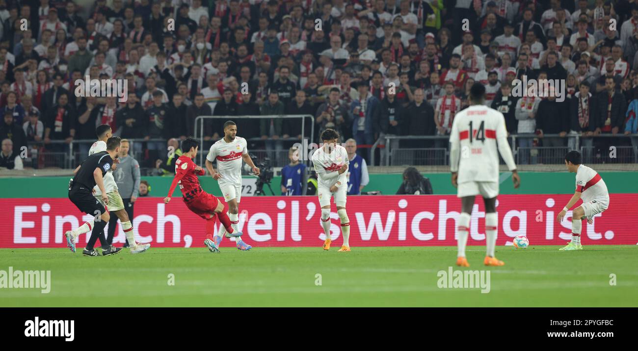 Stuttgart, Deutschland. 03rd May, 2023. firo : May 3rd, 2023, football ...