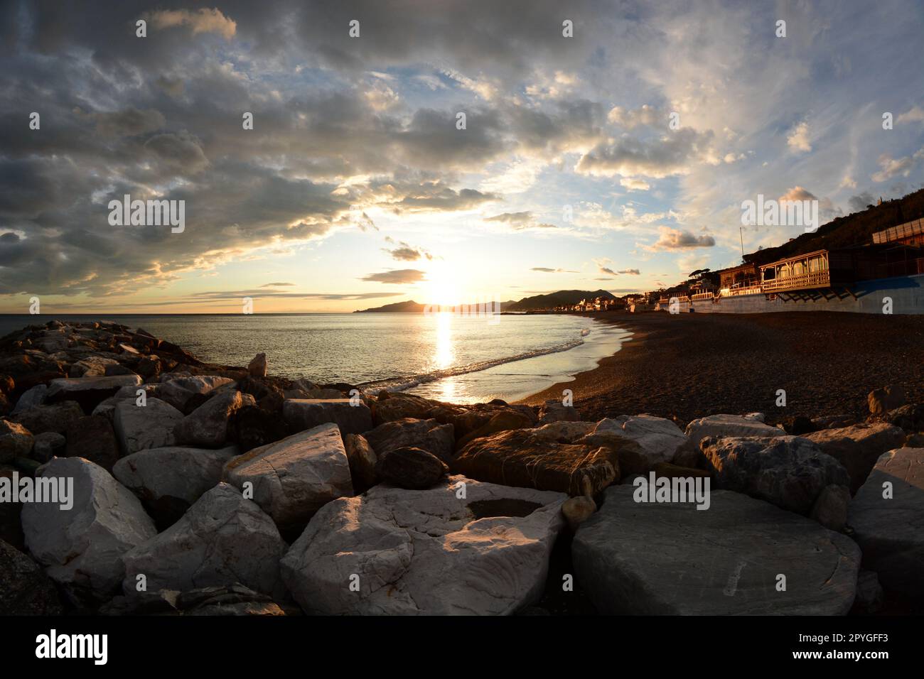 Beach lavagna liguria hi-res stock photography and images - Alamy