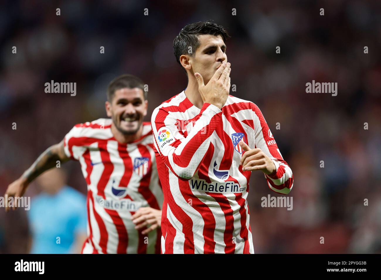 Madrid, Spain. 03/05/2023, Alvaro Morata of Atletico de Madrid during ...
