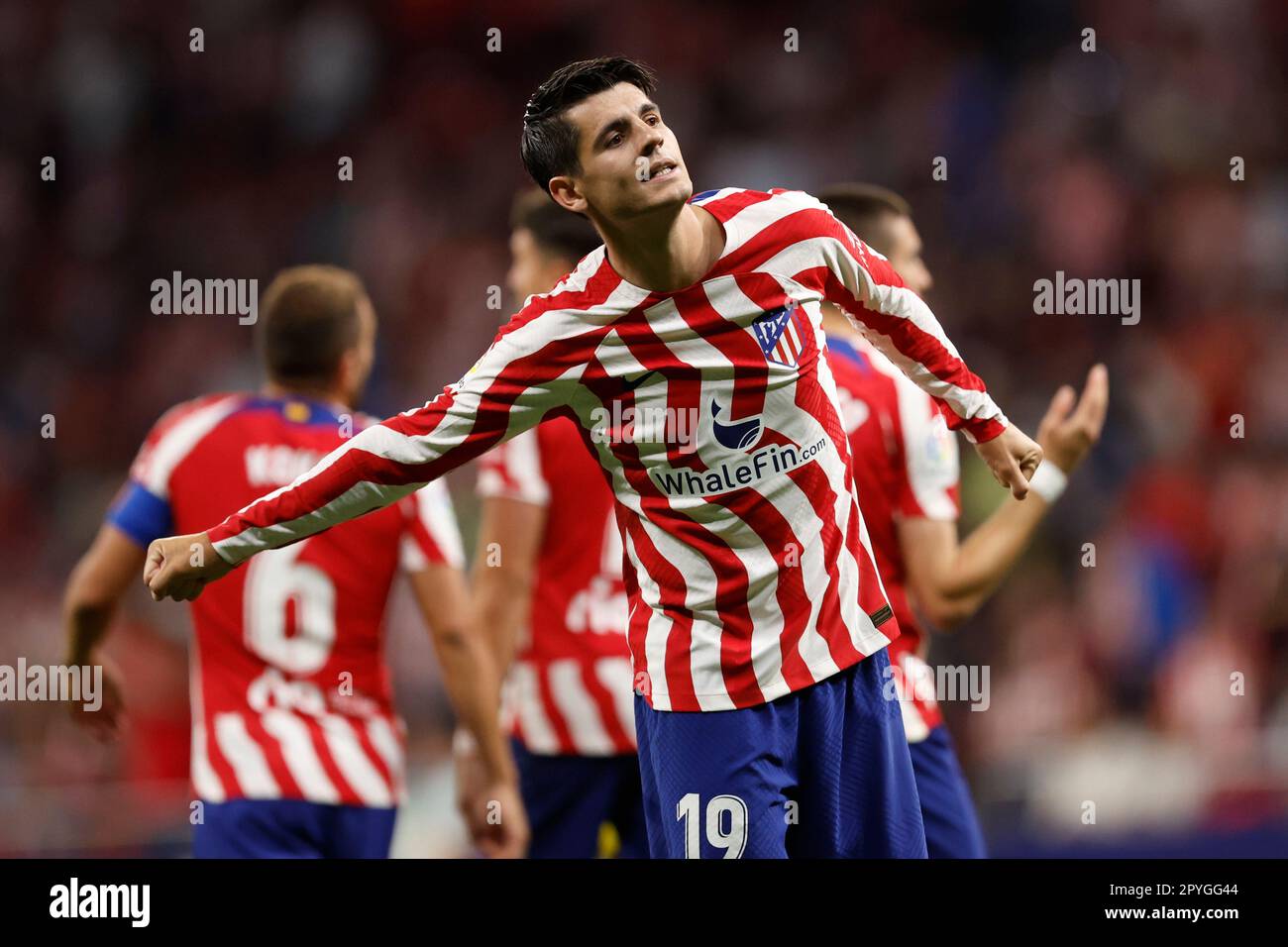 Madrid, Spain. 03/05/2023, Alvaro Morata of Atletico de Madrid during ...